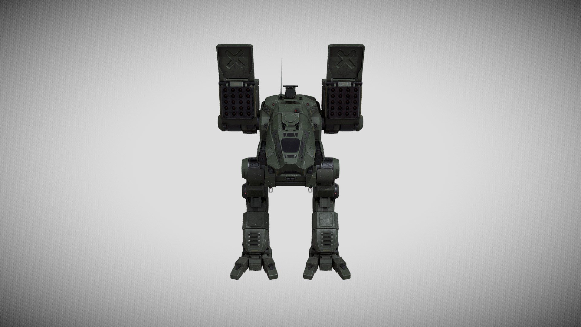 Mech - 3D model by Mjonter (@dm2000popov) [a59430d] - Sketchfab
