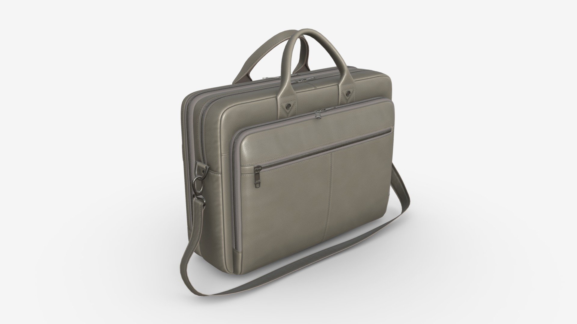 Leather laptop briefcase 02 - Buy Royalty Free 3D model by HQ3DMOD ...