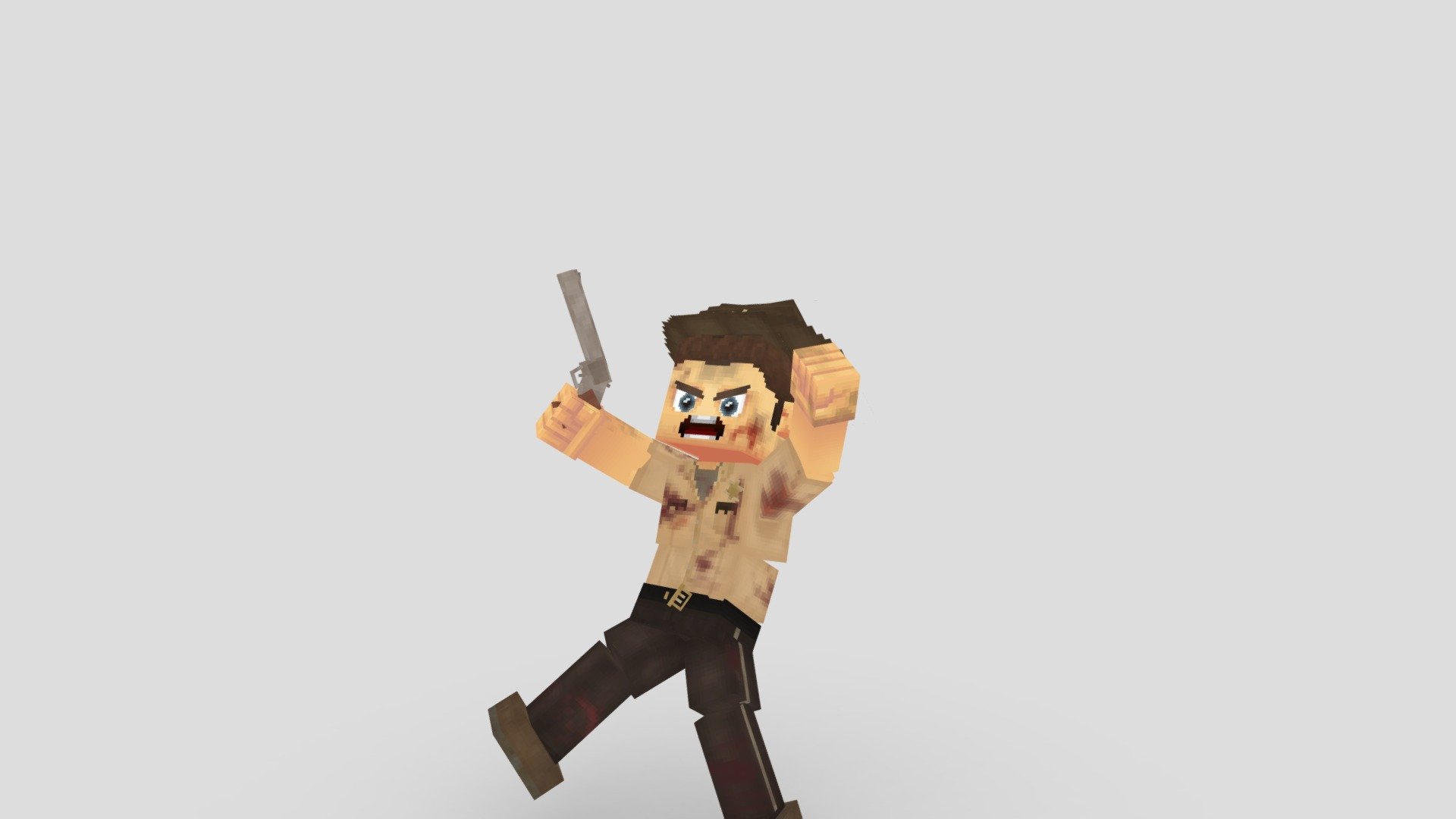 Rick Grimes | Season 1 | Hytale | Pose #2 - 3D model by KyronicOfficial ...