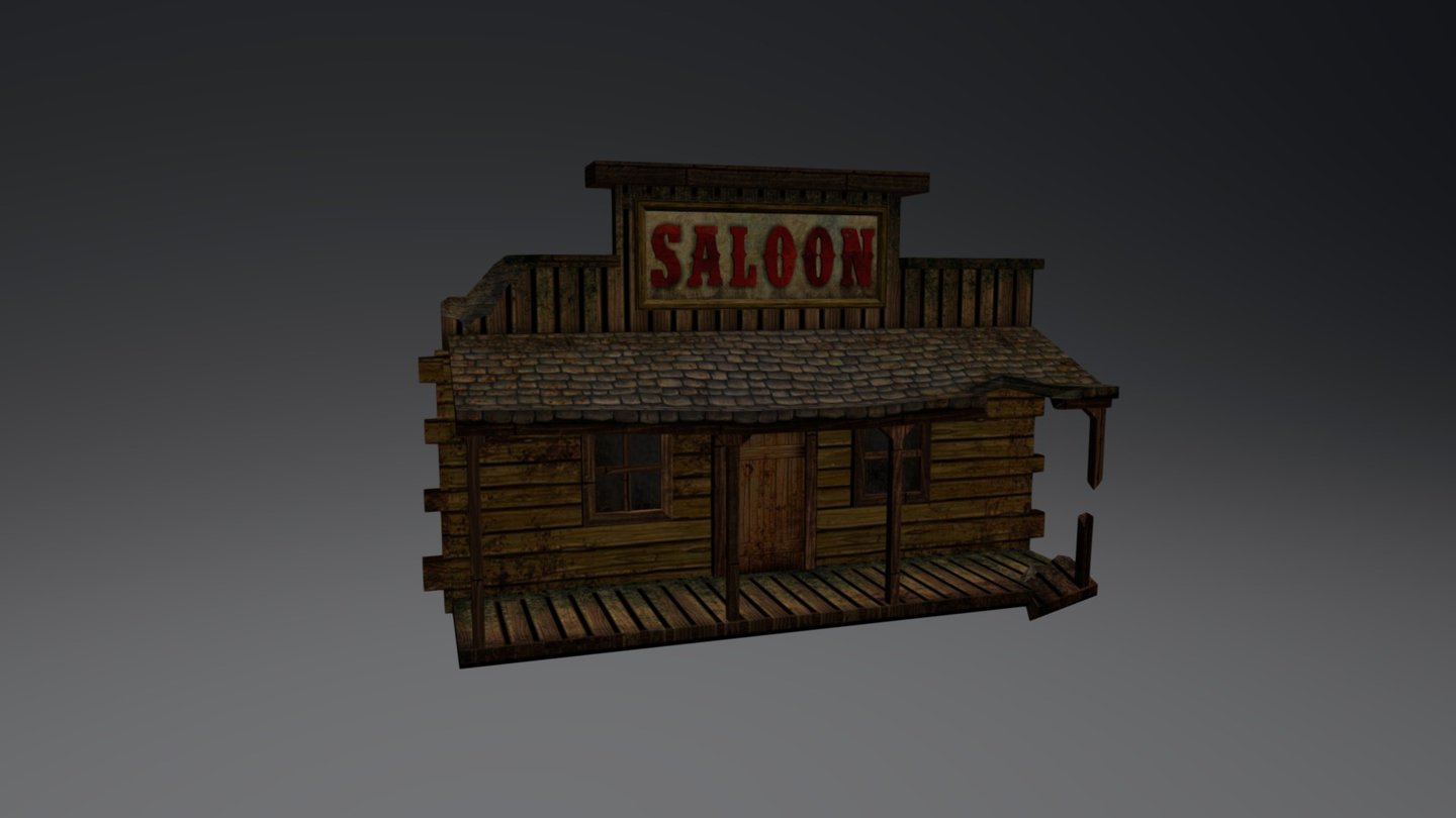 Saloon - 3D model by Meredith (@kuppycakes) [a598466] - Sketchfab