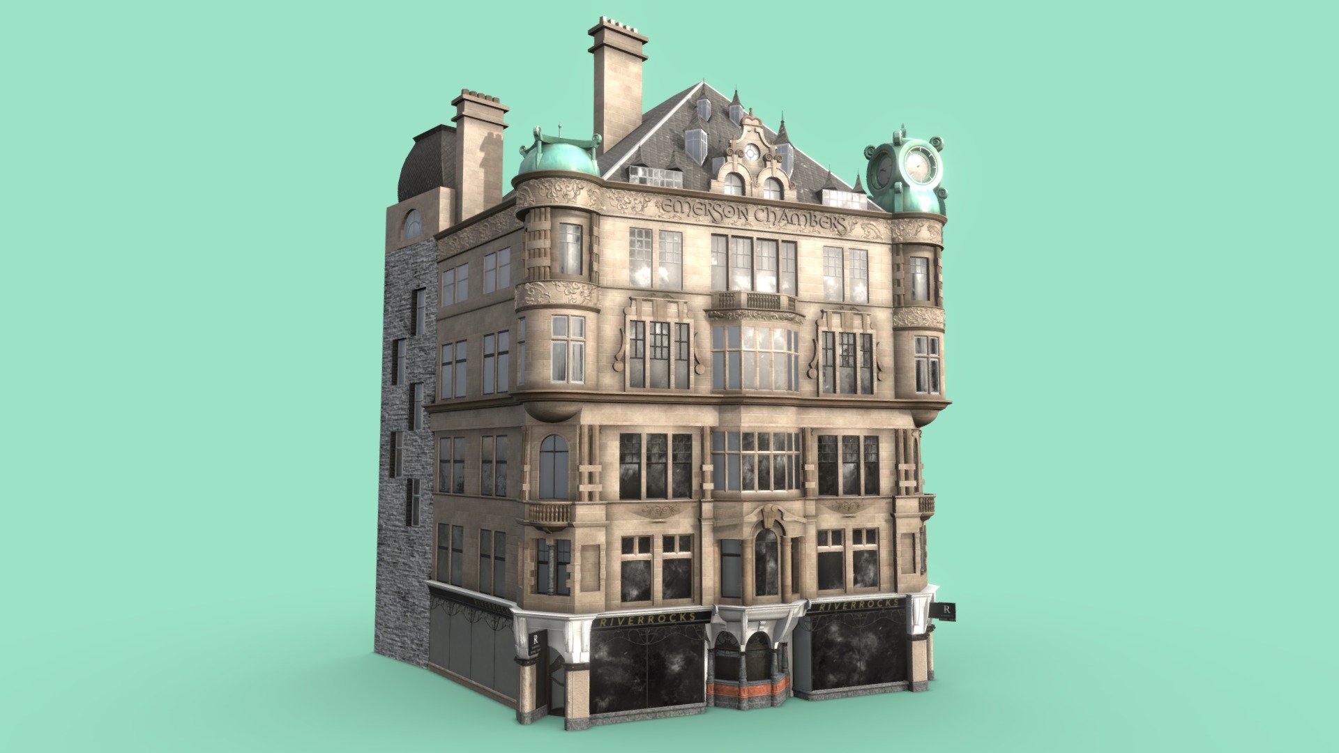 RiverRocks Store Building - 3D model by Doug Hayward (@DougHayward ...
