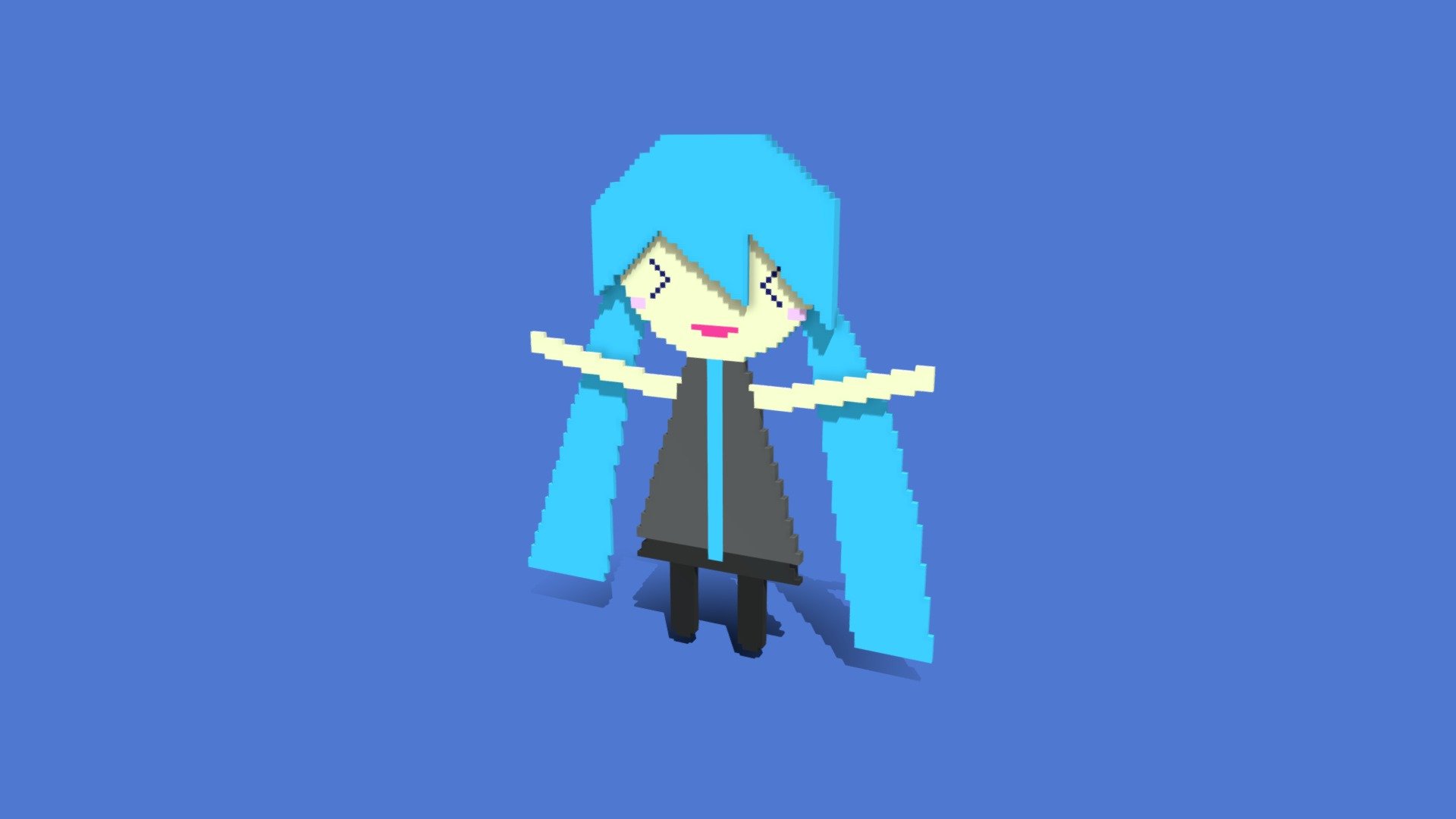 Low Poly Miku - Download Free 3D model by ARA-ARA_ENJOYER [a599d50 ...