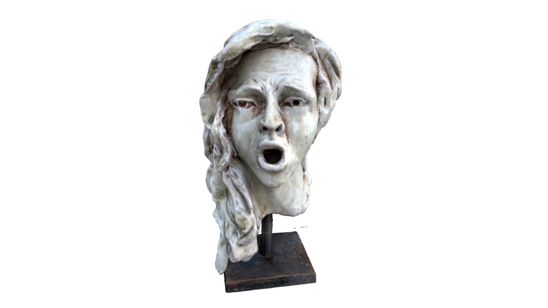 Woman yawning - 3D model by Bob Clyatt Sculpture (@bobclyatt) [a59bc18 ...