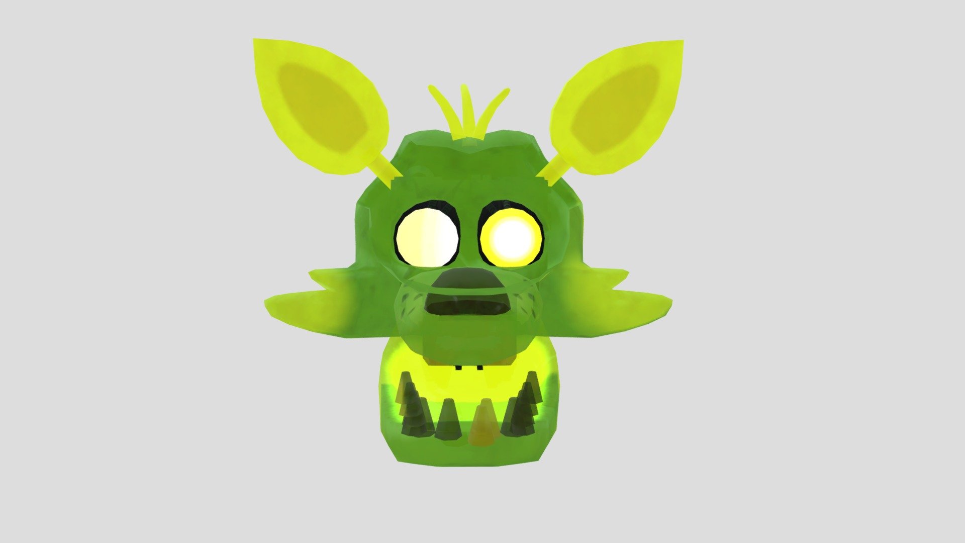 Radioactive Foxy 3D Profile Icon - Download Free 3D model by ...