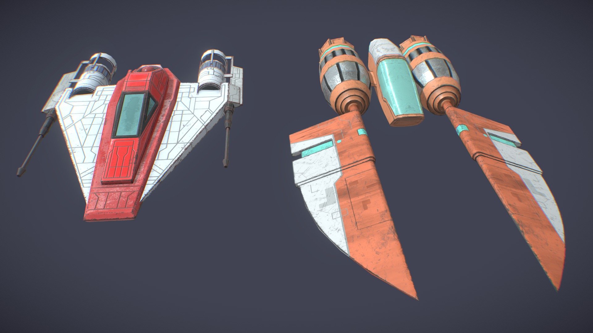 LowPoly Spaceships Star Wars - 3D model by Gooseff_Art (@gooseffart ...