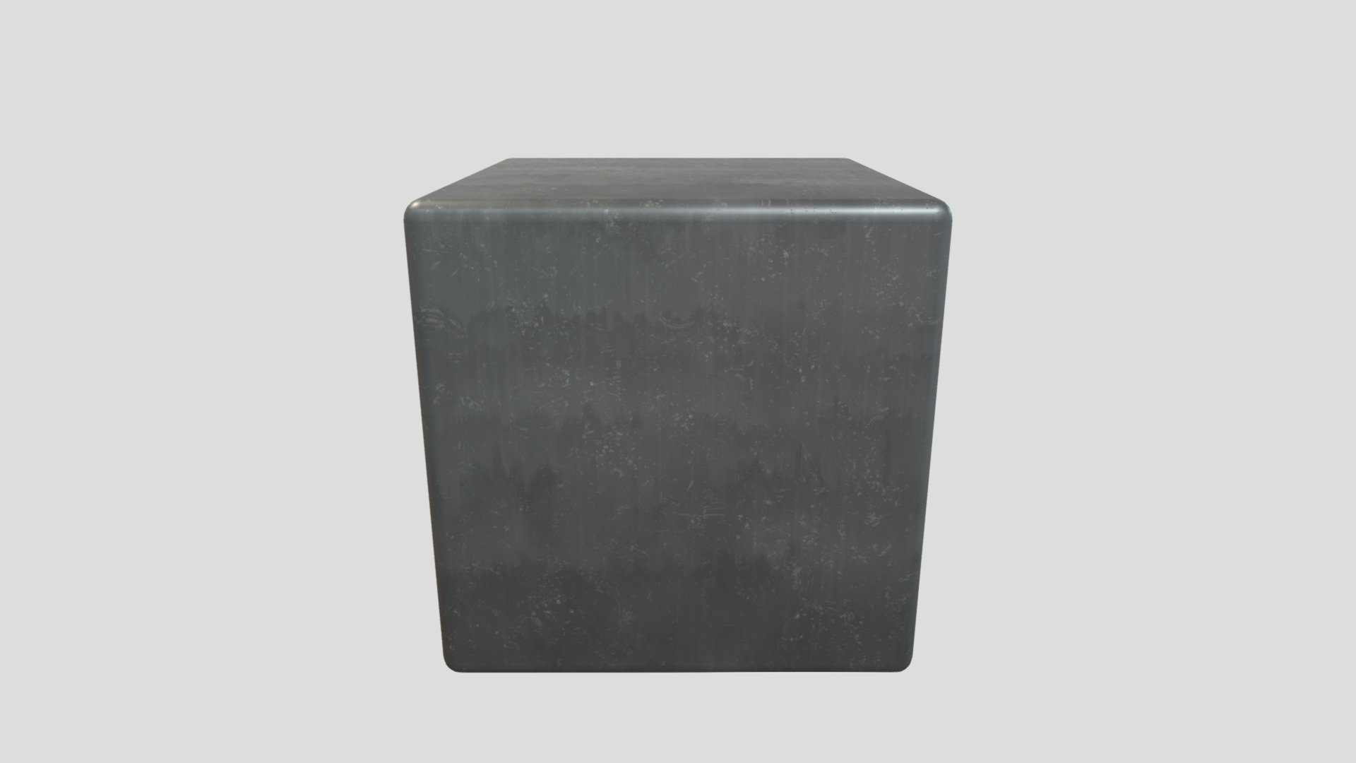 Concrete Texture On Rounded Cube - 3D model by Jordan Pelayo ...