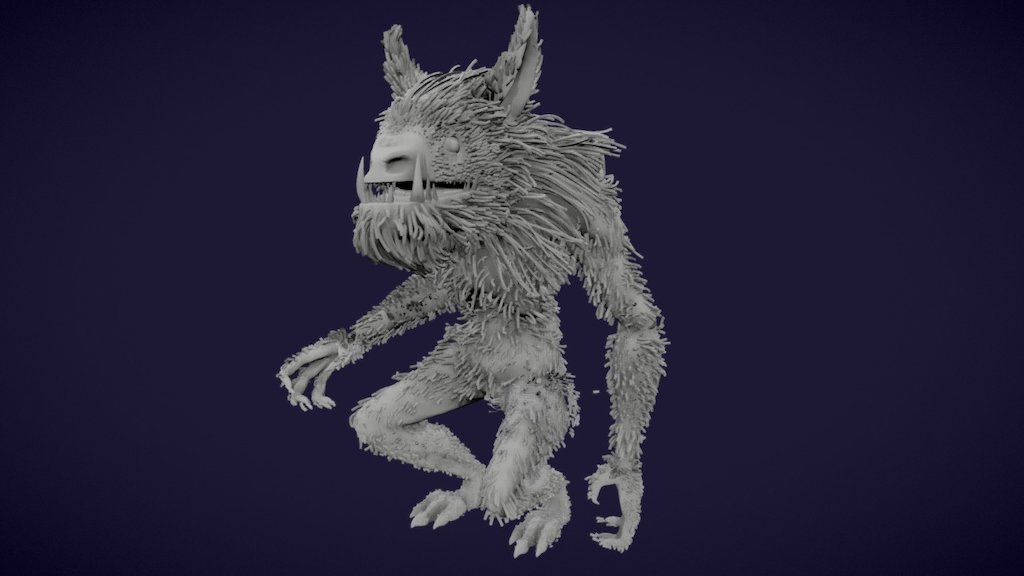 Werewolf Pose Test. - 3D model by Amrhoades [a5a4877] - Sketchfab