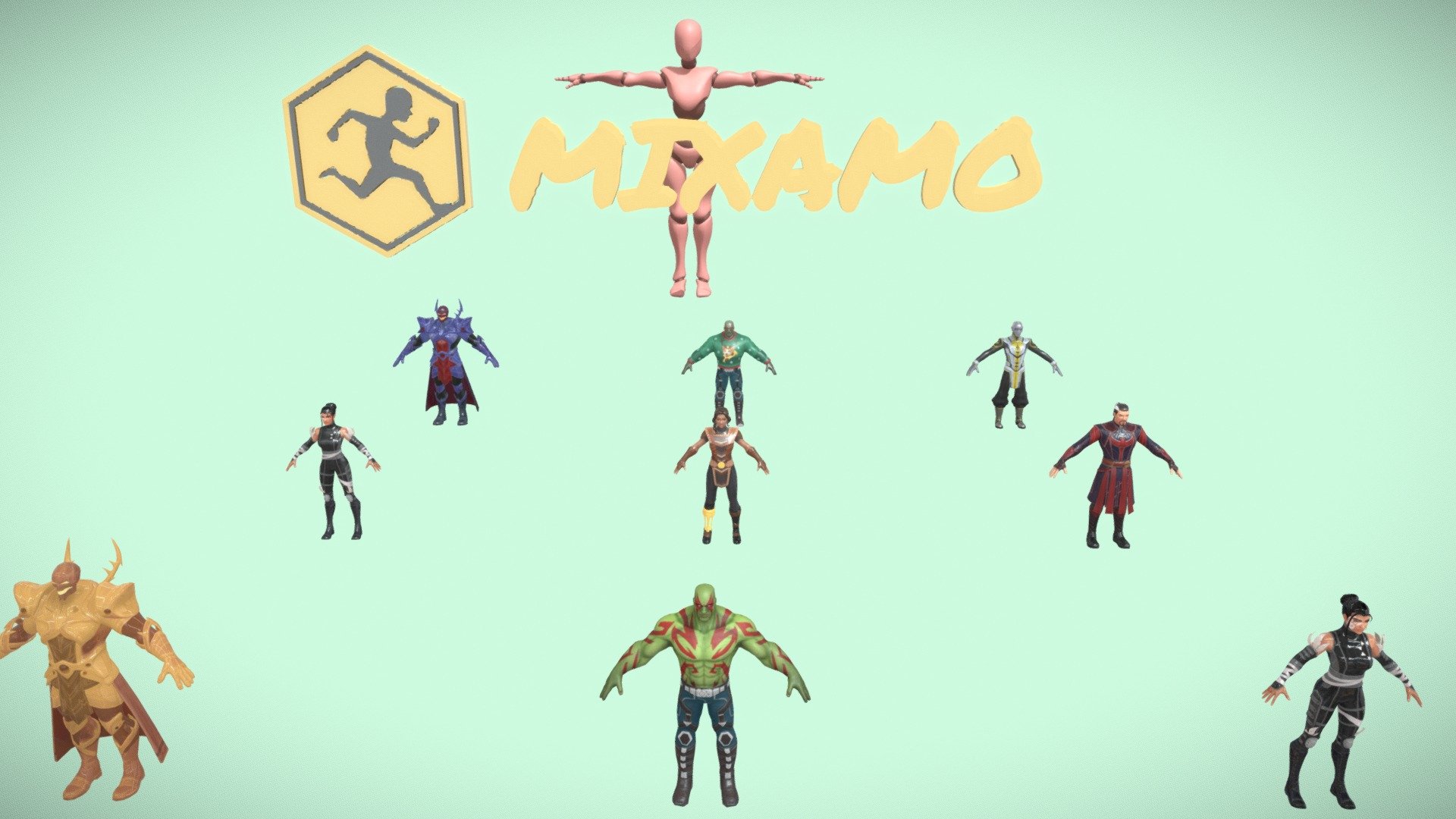 Marvel Heros Pack 6 - Buy Royalty Free 3D model by Hero Craft ...