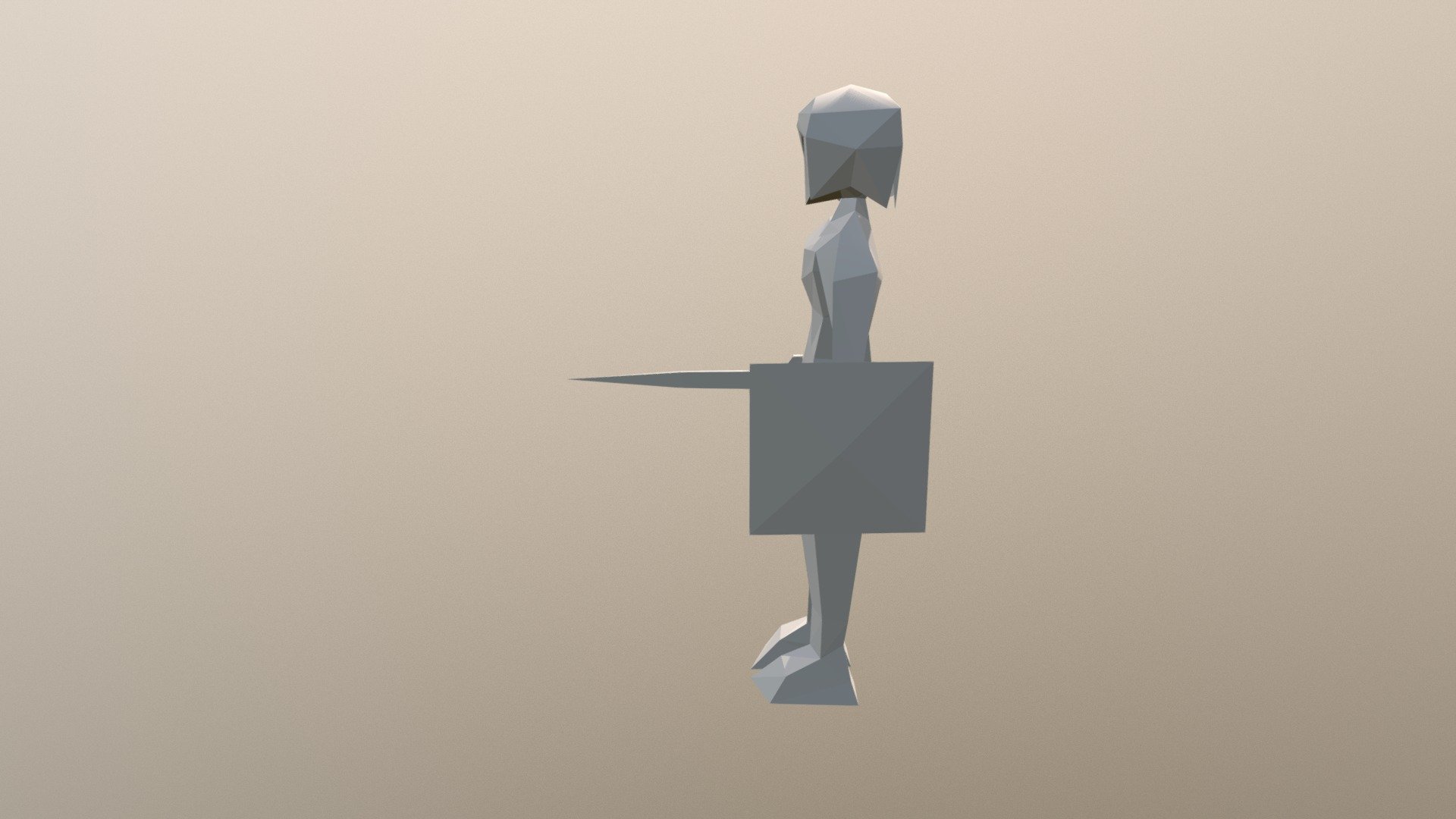 Low-Poly Female With Sword - 3D model by Zelkami [a5a8d25] - Sketchfab