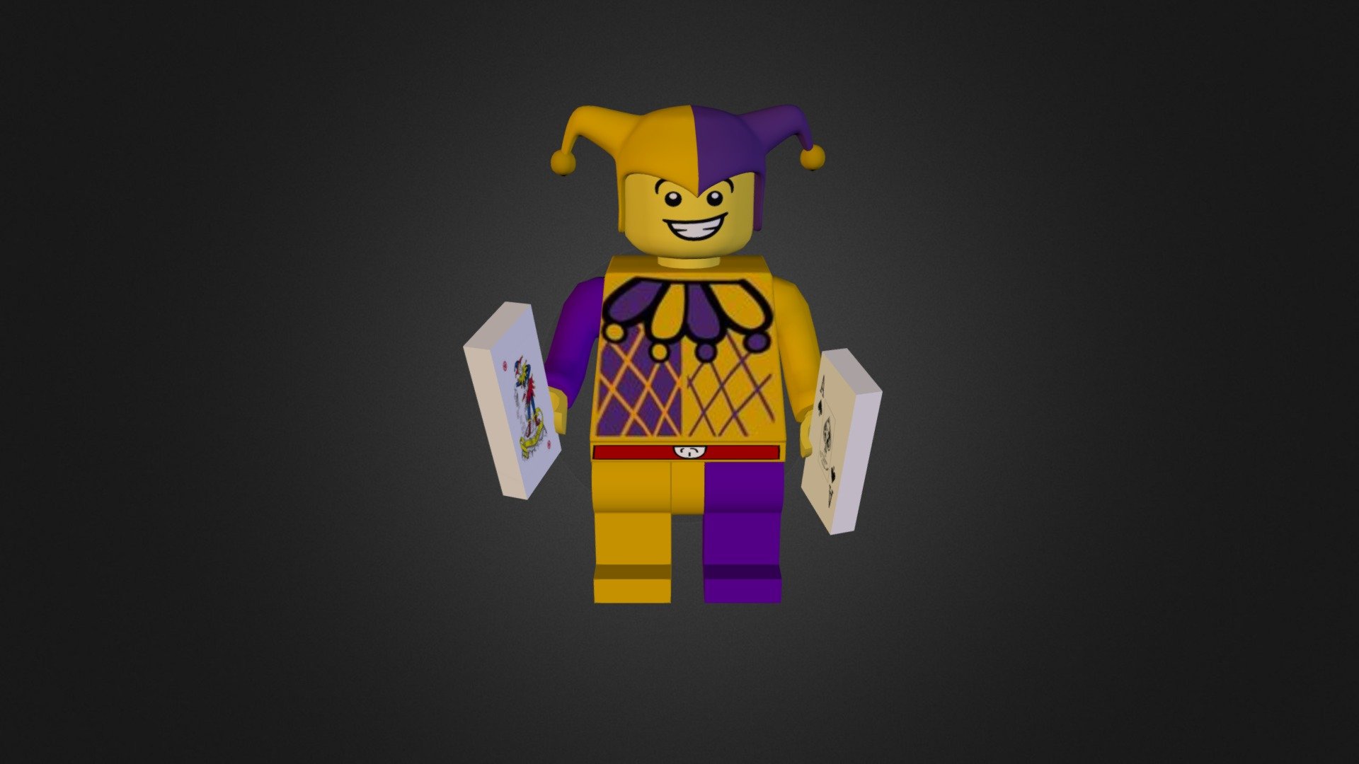 Lego Jester - 3D model by enric.casals.oliveras [a5a8fff] - Sketchfab