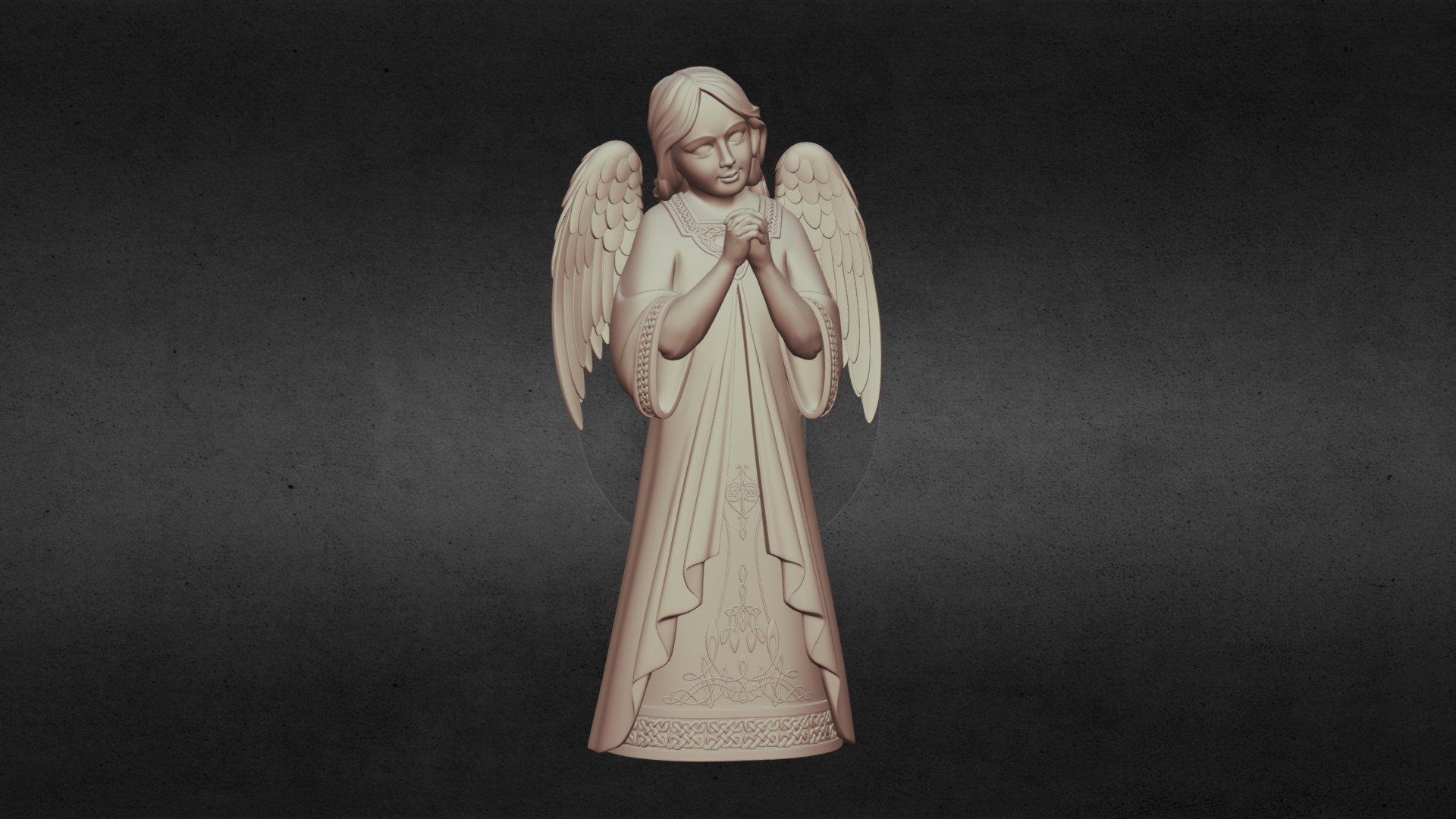 Angel sculpture - 3D model by artline3d [a5a929d] - Sketchfab
