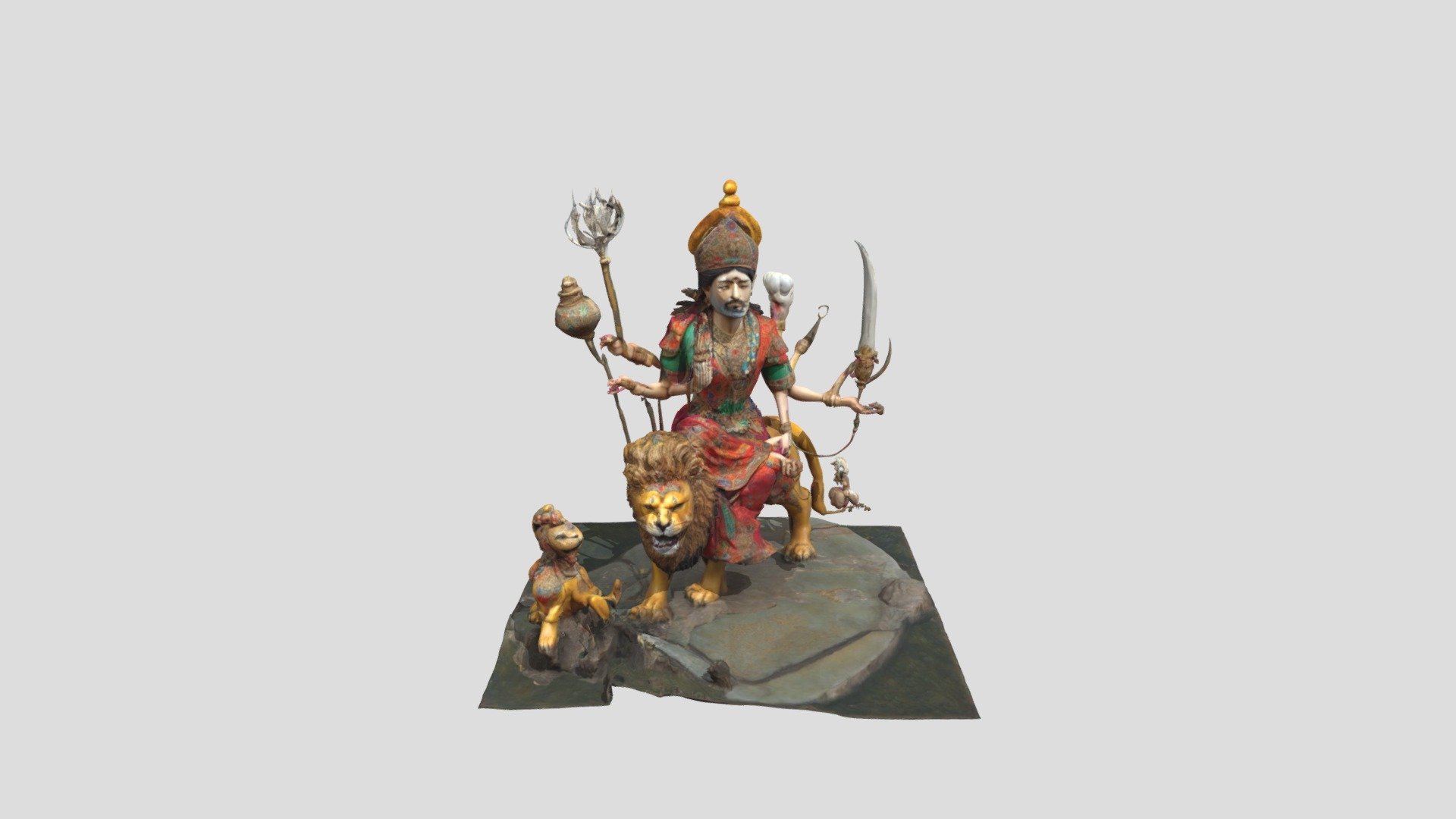 Maa Vaishano Devi Statue - 3D model by oljadering81 [a5aab73] - Sketchfab