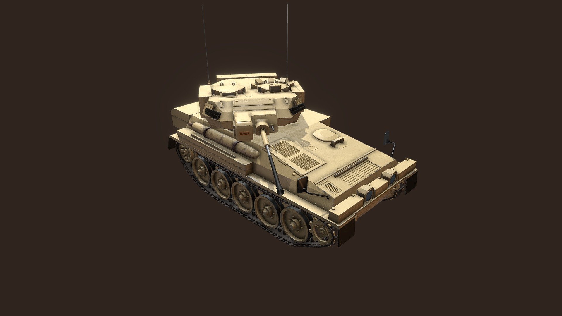 FV107 Light Tank - 3D model by DavidFrasheski [a5ac6d8] - Sketchfab