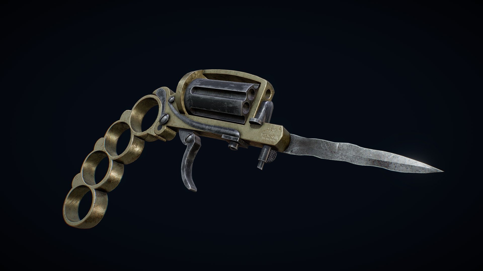 Apache revolver - Download Free 3D model by Khadka Niyash (@niyash ...