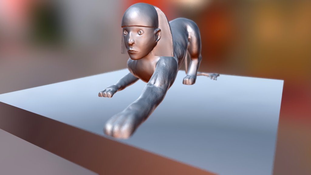 SculptJanuary#5 Sphinx - Download Free 3D model by aunpyz [a5af3f8 ...
