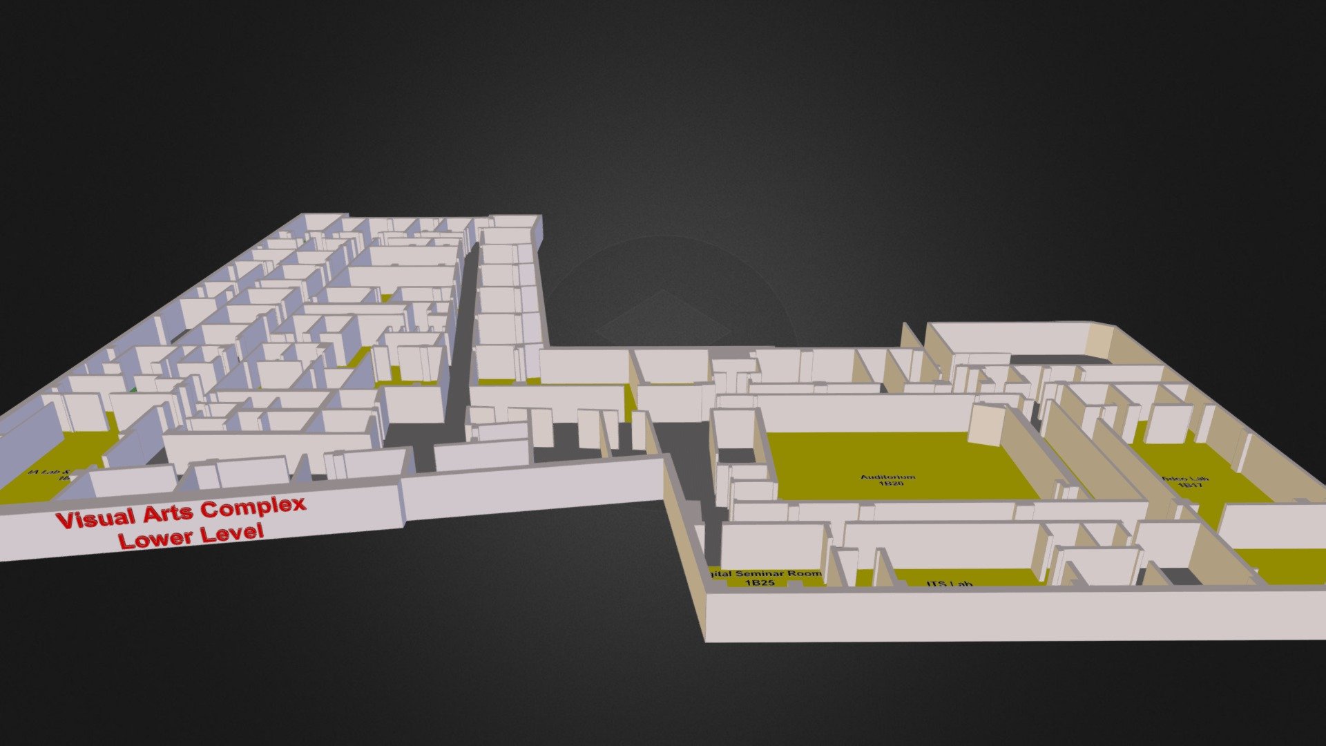 UC Boulder Visual Arts Complex Lower Level - 3D model by erhe4587 ...
