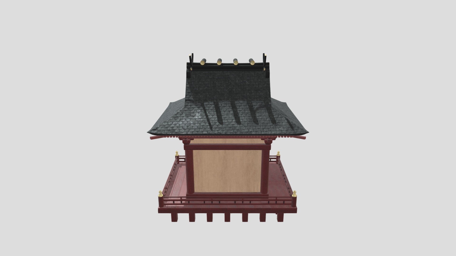 Japanese Shrine - 3D model by dodo7ron [a5b1cbd] - Sketchfab