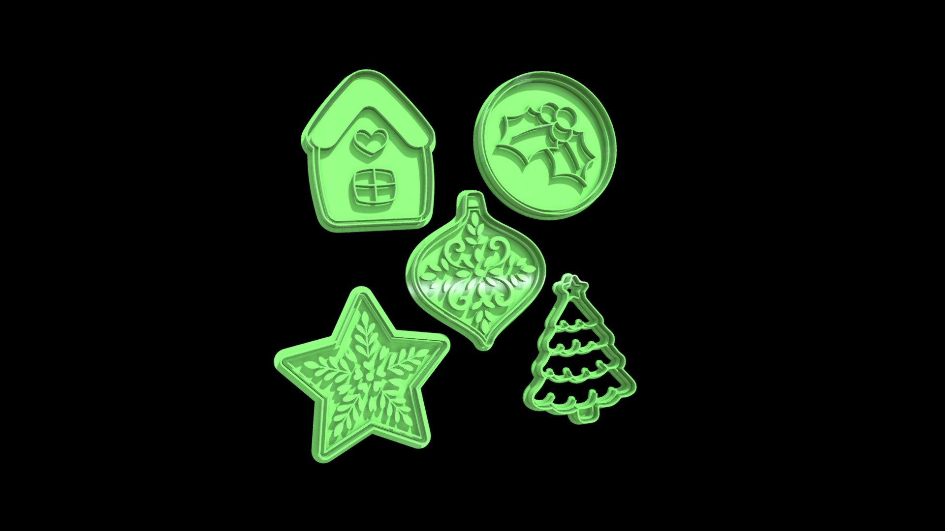 Christmas Cutters Set - Buy Royalty Free 3D model by SATO 3D (@SATO3D ...