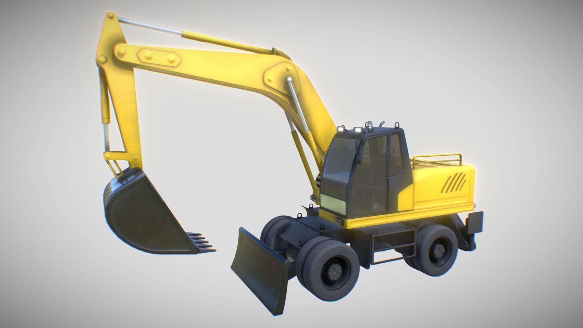 Excavator - construction vehicle - Buy Royalty Free 3D model by Mixall ...