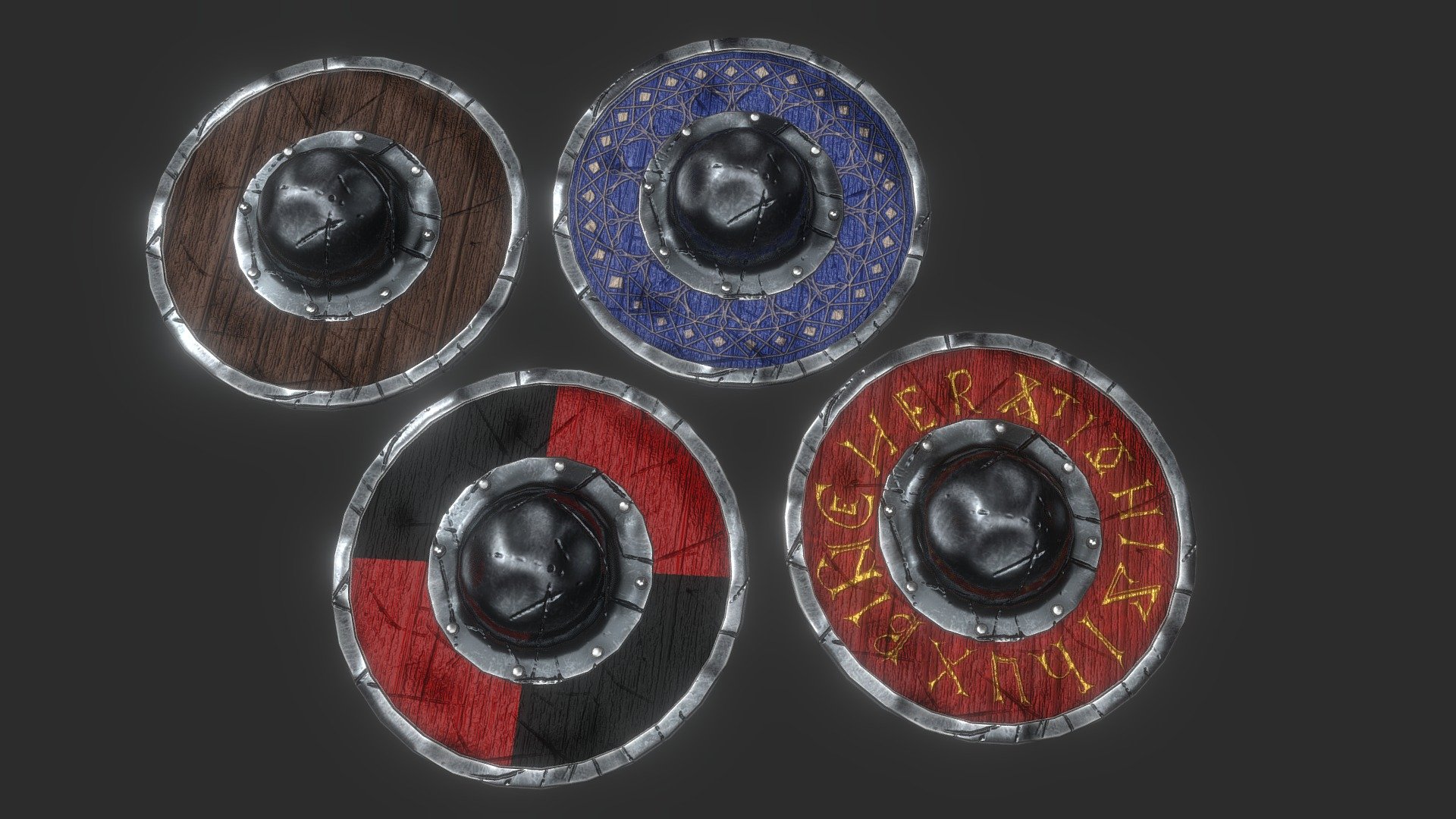 Viking/Saxon SmallShield - Buy Royalty Free 3D model by Kim Niemann ...