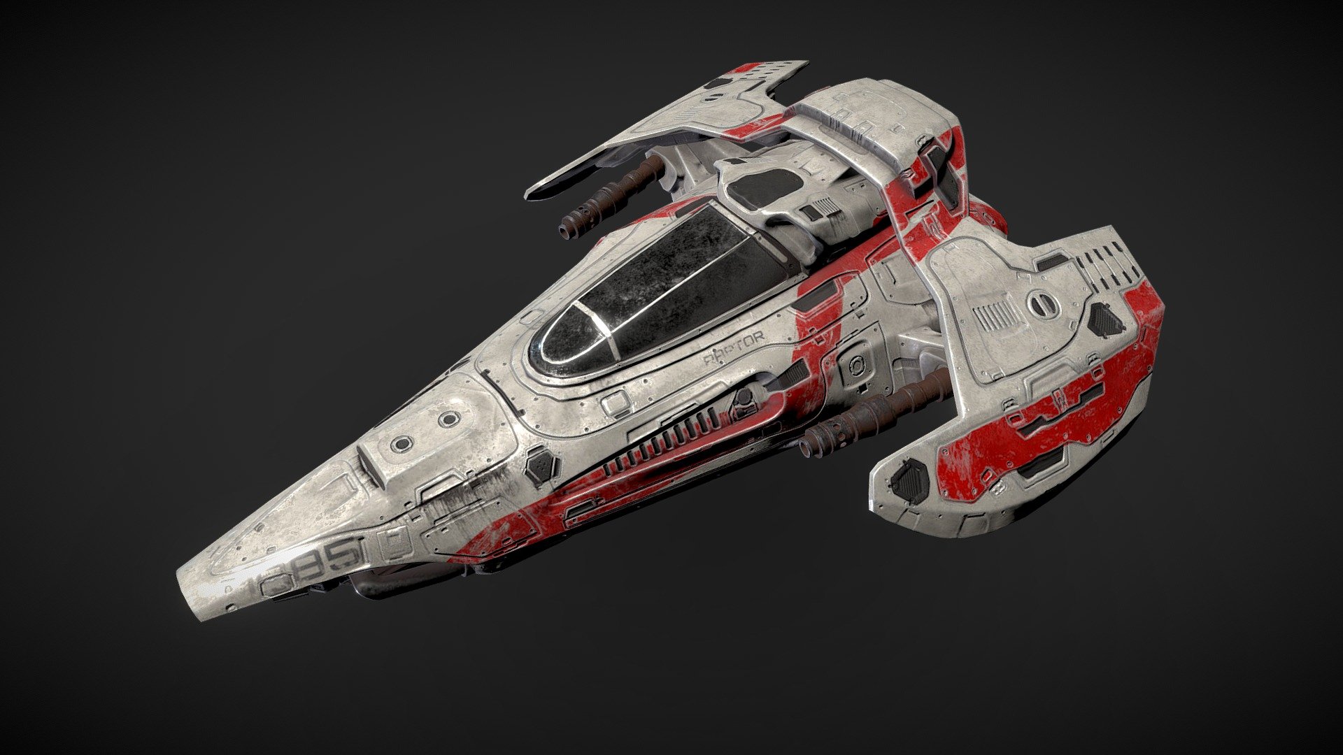 Spaceship - 3D model by rzuppa [a5b9f4c] - Sketchfab
