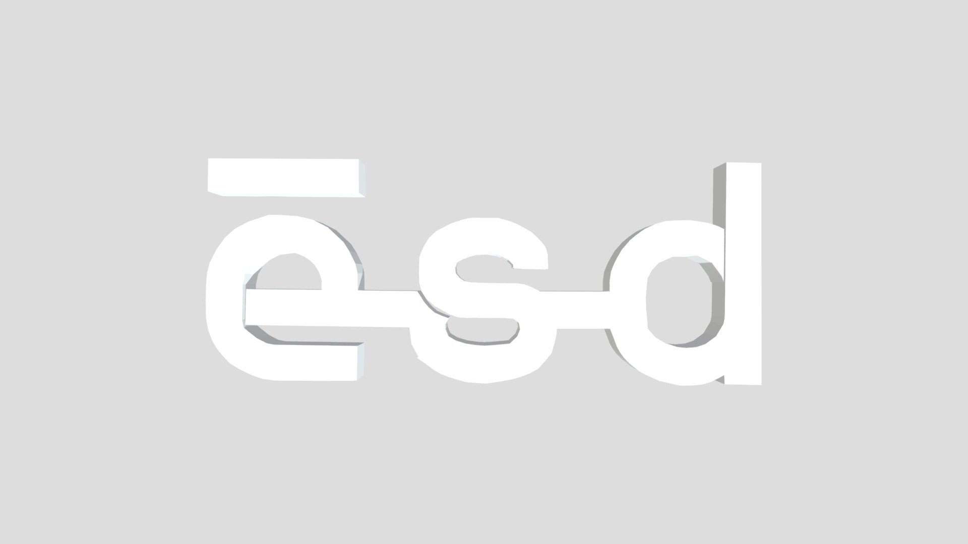 Logo ESD - Download Free 3D model by dimitri_zrdn [a5ba952] - Sketchfab