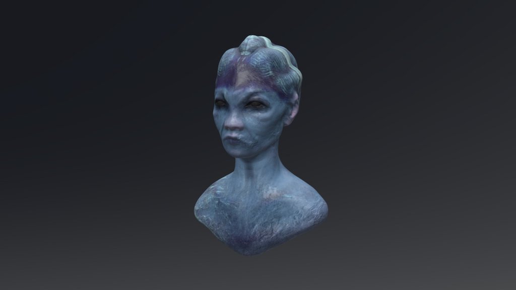 Alien Bust - 3D model by Marina Bade (@choix) [a5bcfcb] - Sketchfab