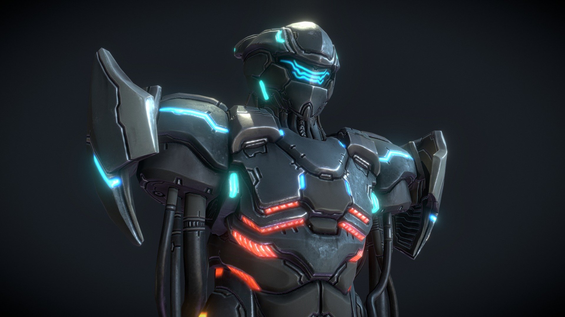 Cyborg - 3D model by Ika (@ika_) [a5bdf7d] - Sketchfab
