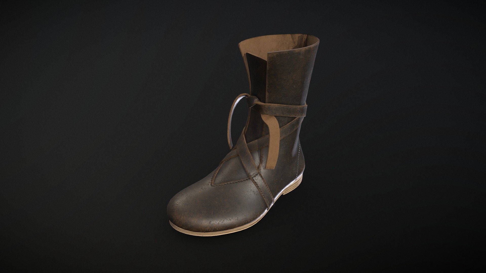 Medieval Leather Boots - Buy Royalty Free 3D model by Feds452 [a5be128 ...