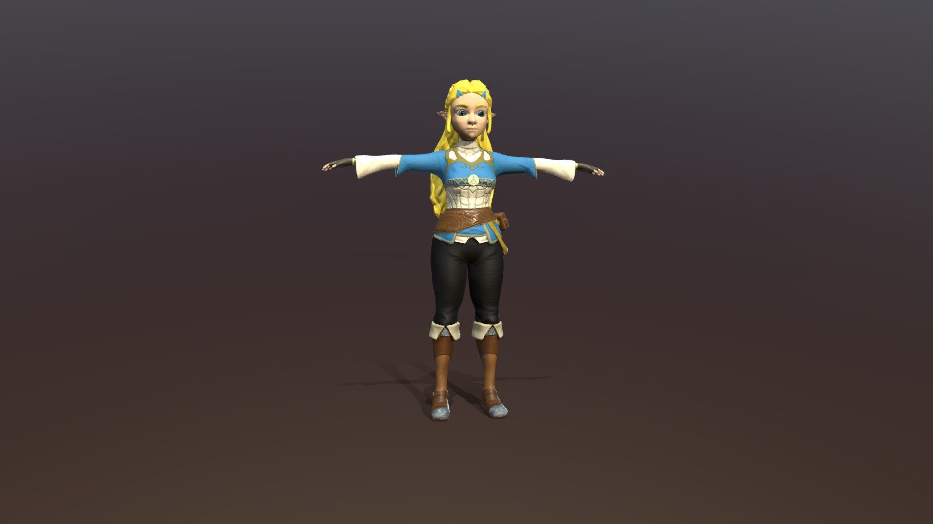 Princess Zelda Kicking Animation - 3D model by StarrettJoshua [a5bec50 ...