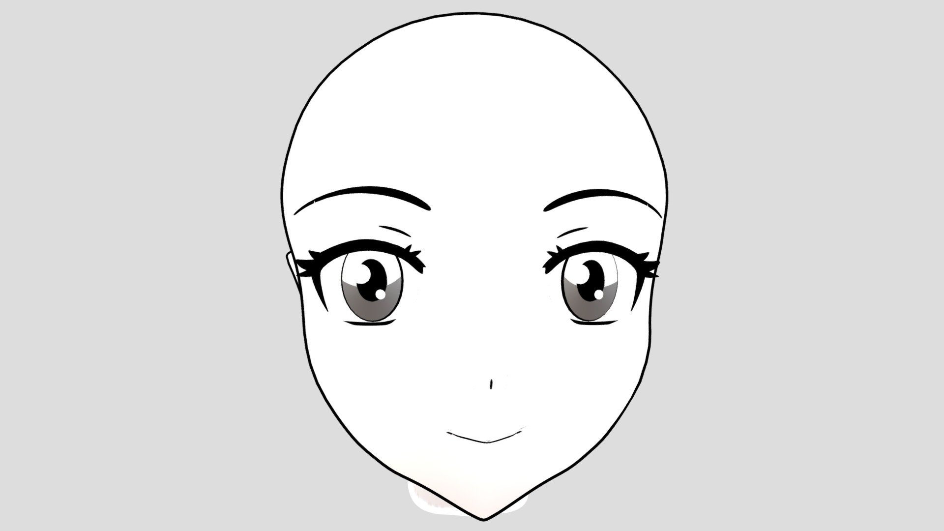 Anime girl head reference - 3D model by DeanMiller (@lollolkin2013 ...