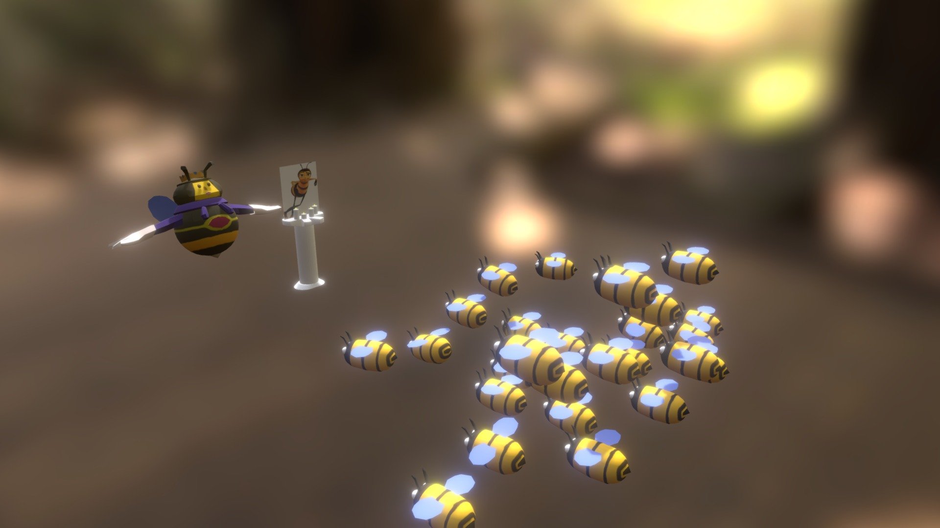 Bee daily Ritual SMG4 sceen - 3D model by t.flores [a5bfe02] - Sketchfab
