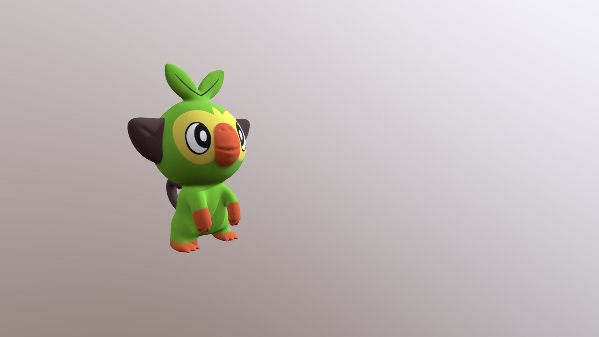 Grookey pokemon 2019 - 3D model by vilgui [a5c1ad5] - Sketchfab