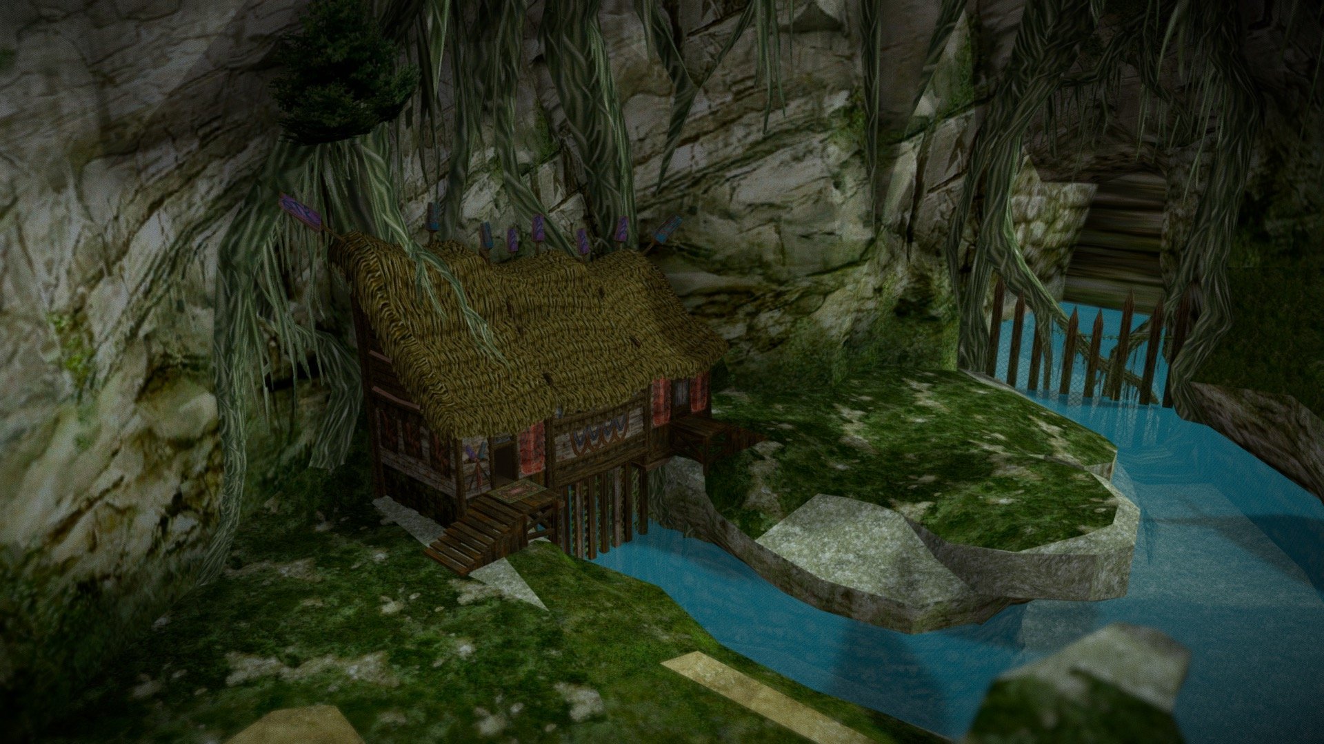House in the cave - Download Free 3D model by Katydid (@Katydid ...