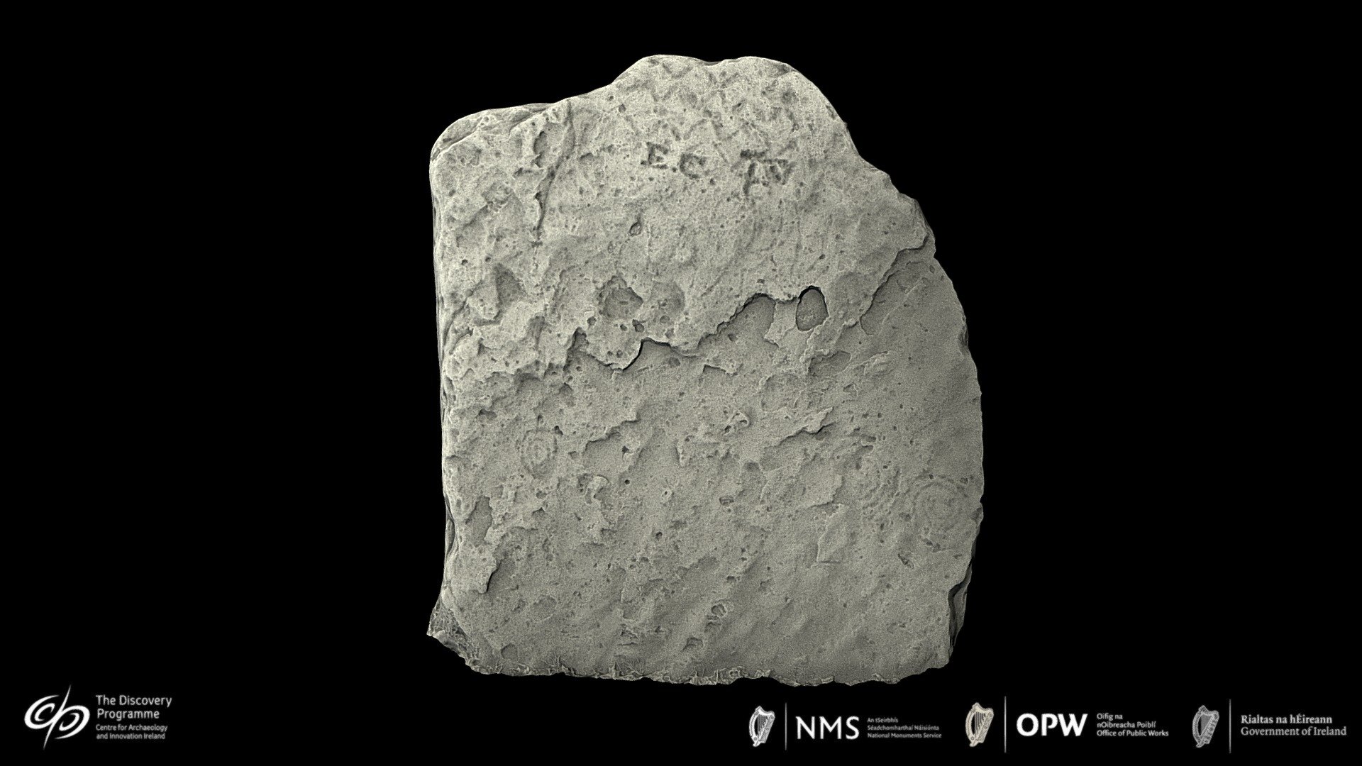 Stone C8, Cairn U, Loughcrew (PBR) - 3D model by The Discovery ...