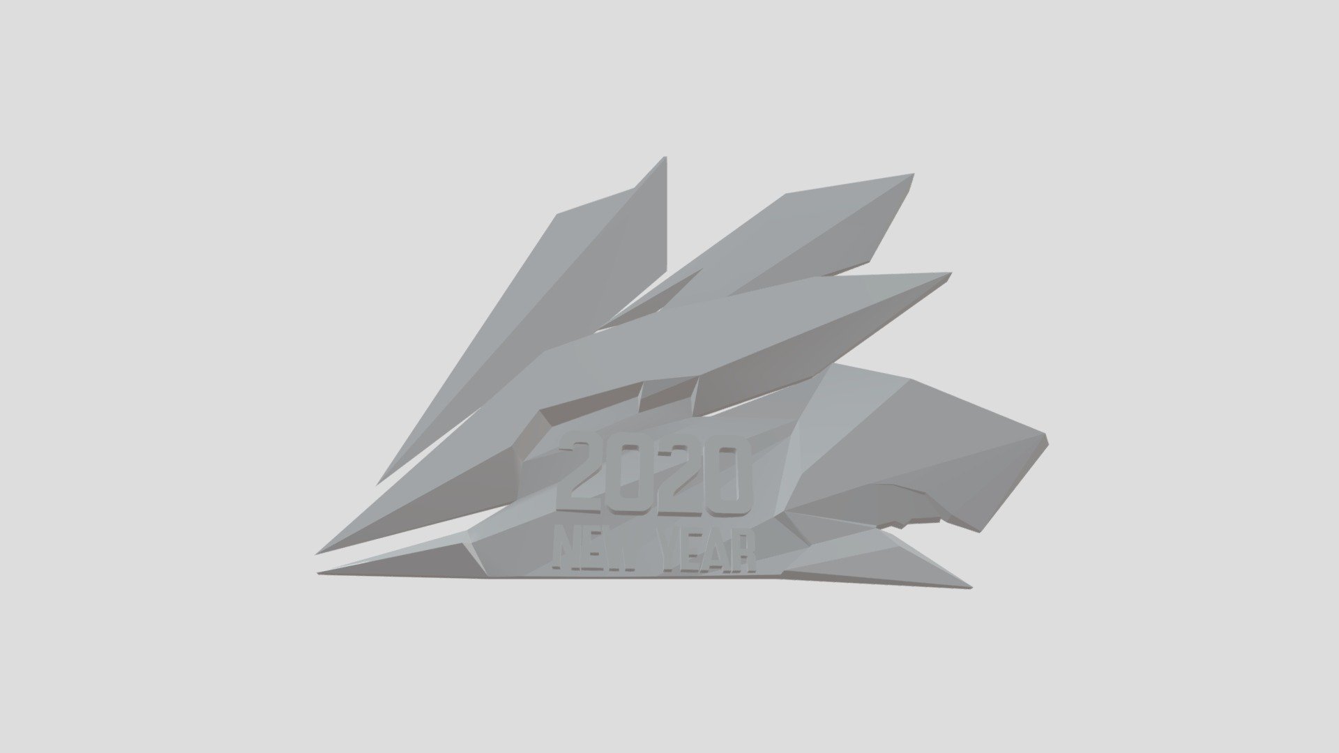 Medal New Year 2020 - Download Free 3D model by Kerambitych [a5c84ed ...