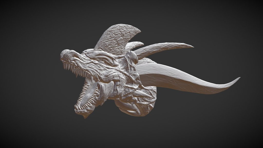 Dragon Head_Middle polygon - 3D model by bravemen_kojiro (@bravemen ...
