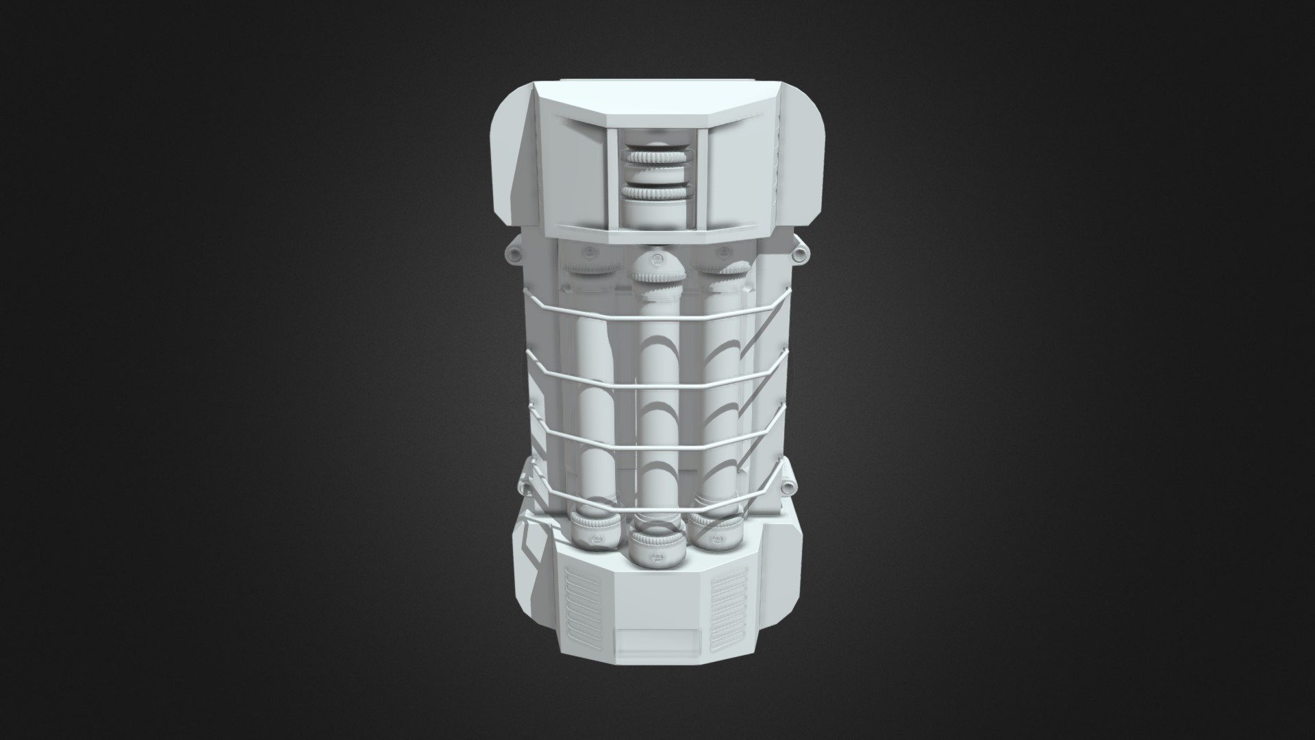High-Poly Sci-fi Lamp - 3D model by adityavishwakarma82 [a5c97c3 ...