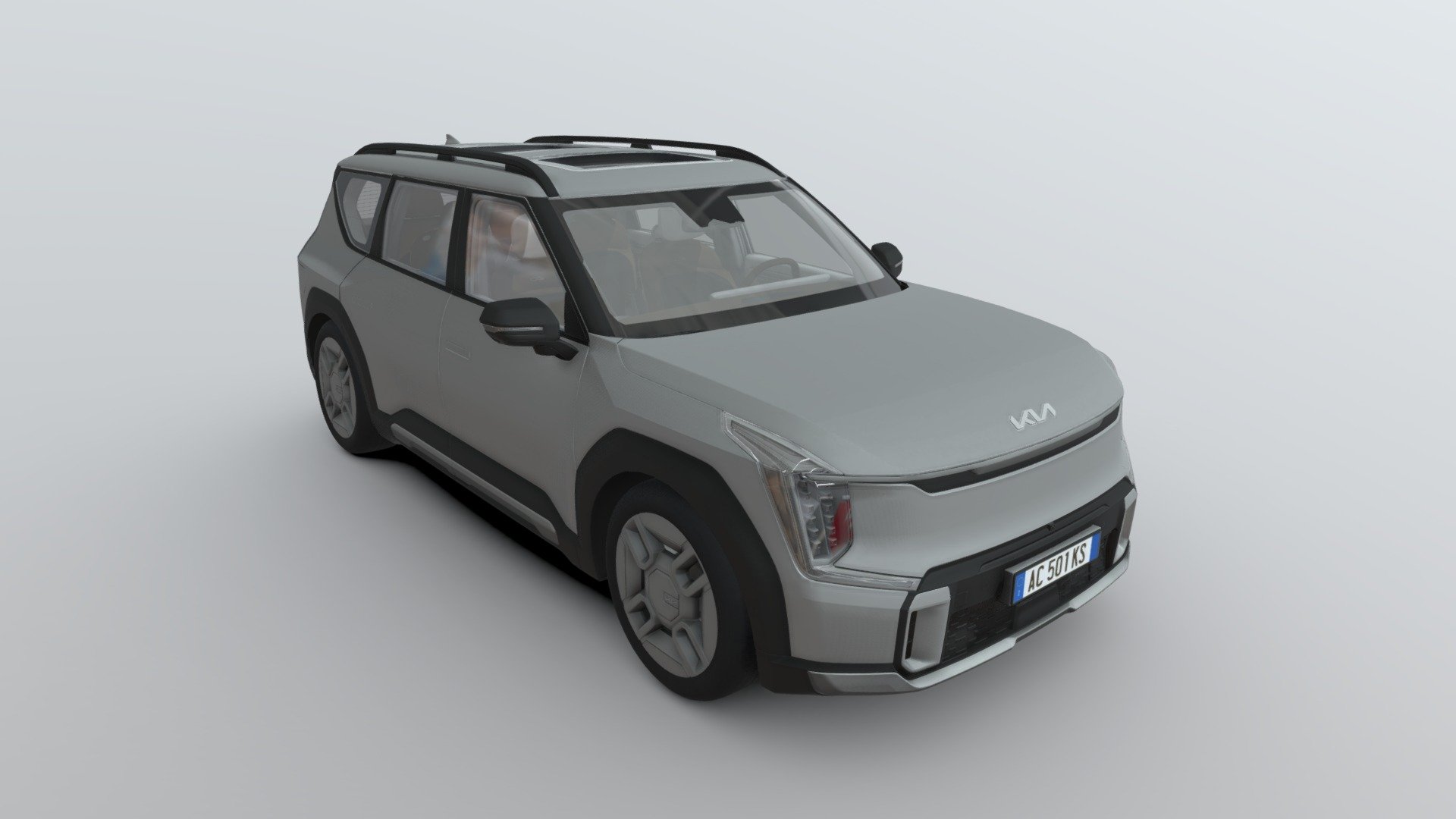 Kia EV9 GT Line - Download Free 3D model by ModelCloud [a5ccb6e ...