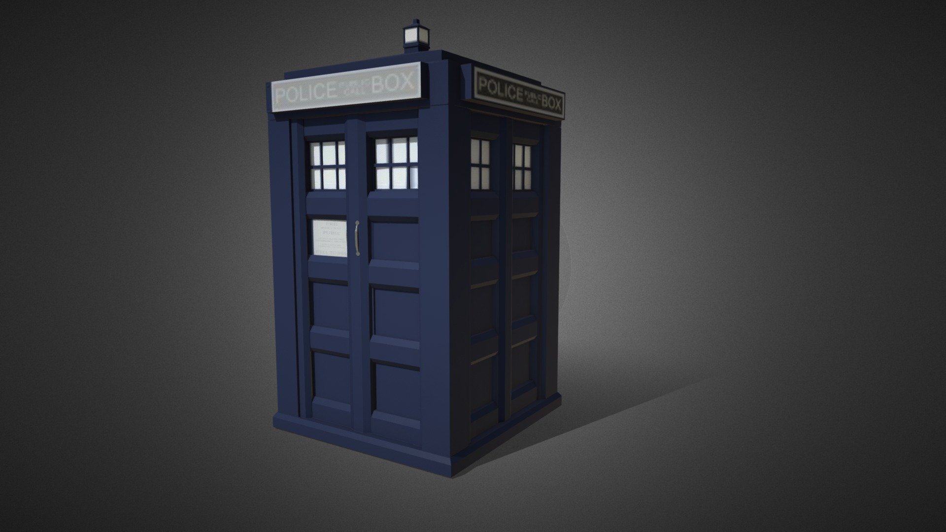 Tardis - 3D model by Joshua44 [a5cd428] - Sketchfab