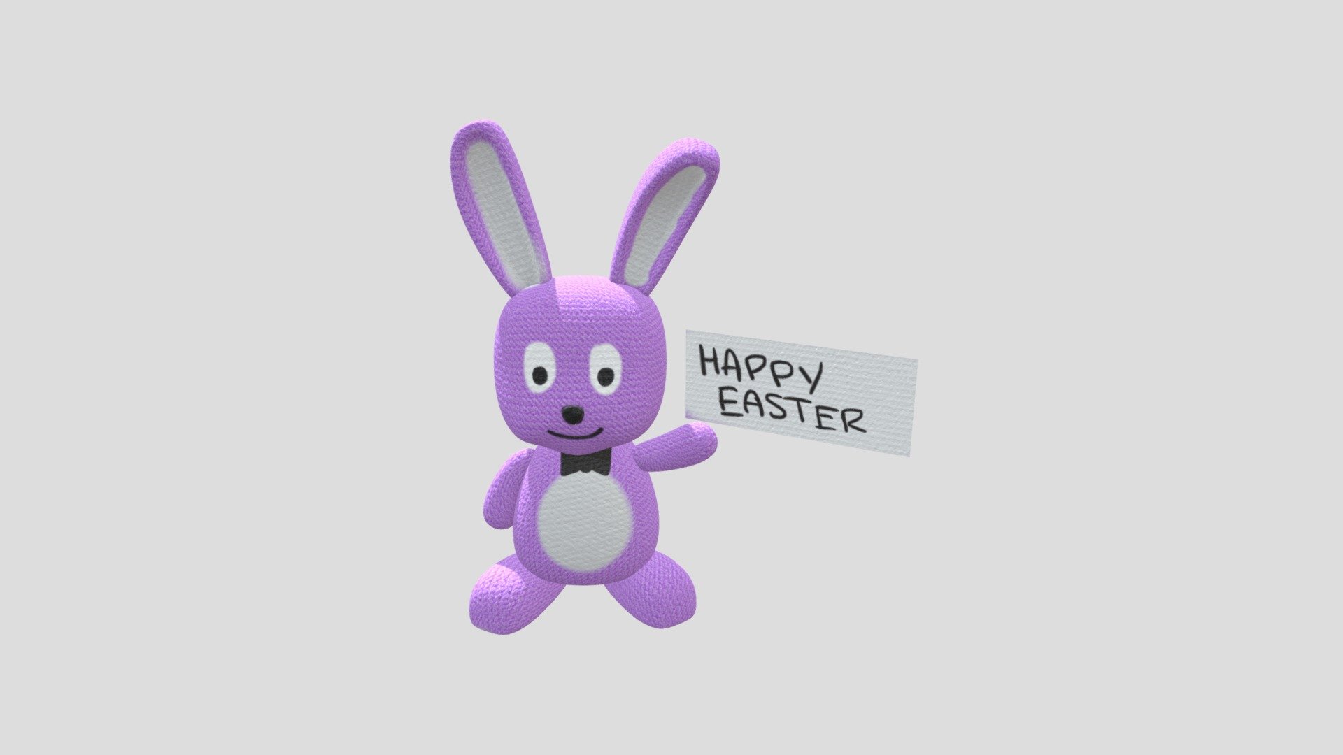 Easter Bunny Fabric - 3D model by mmiranda2 [a5d0164] - Sketchfab