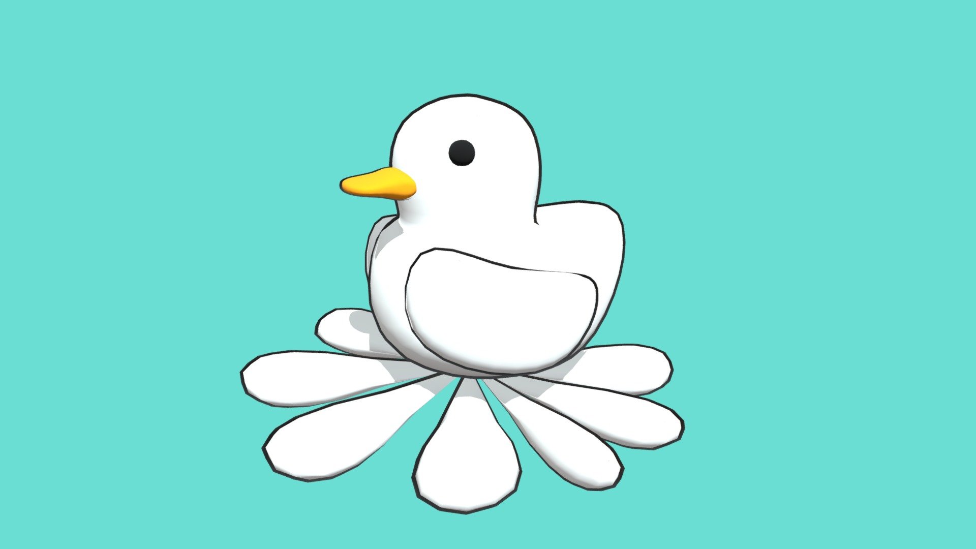 Duck - Download Free 3D model by rugved shetge (@rugvedshetge) [a5d1558 ...