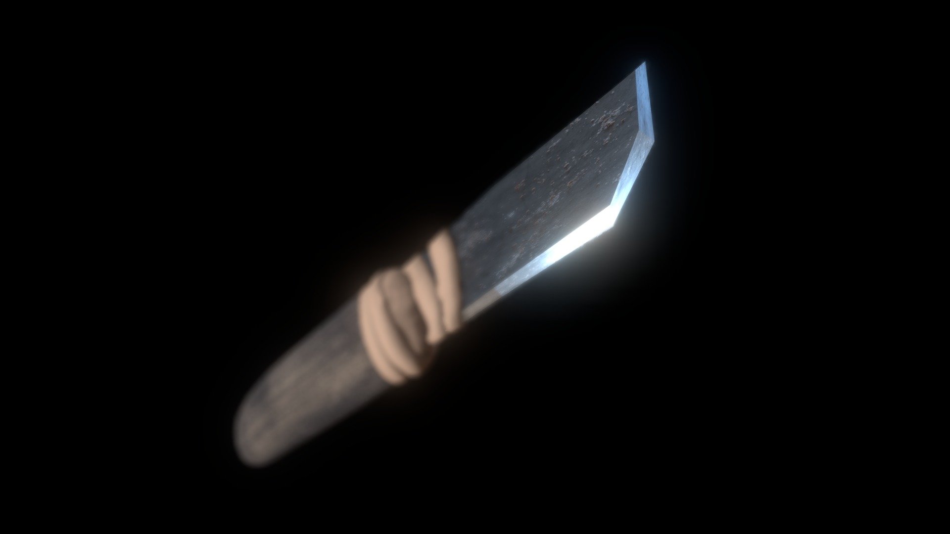 Makeshift Knife Download Free 3D Model By David Skalin davidskalin