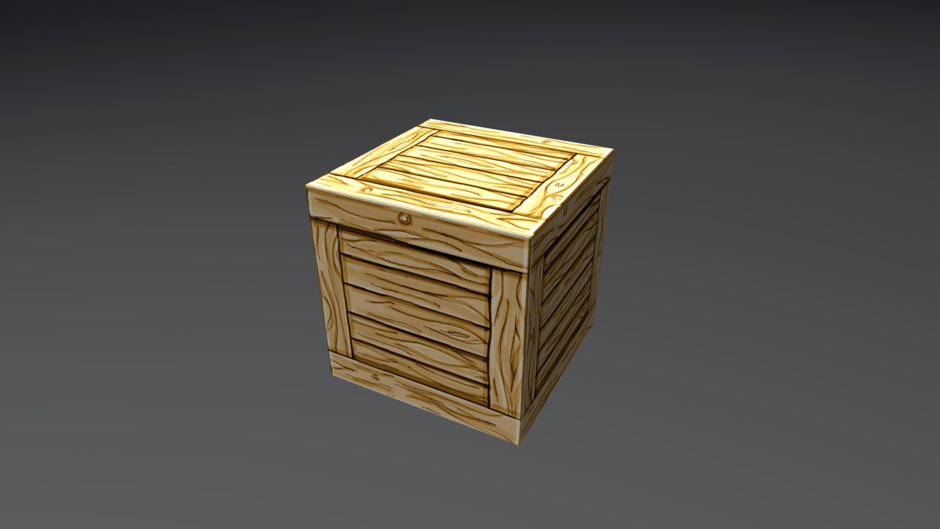hand painted crate - 3D model by Heroic Forge Studio ...