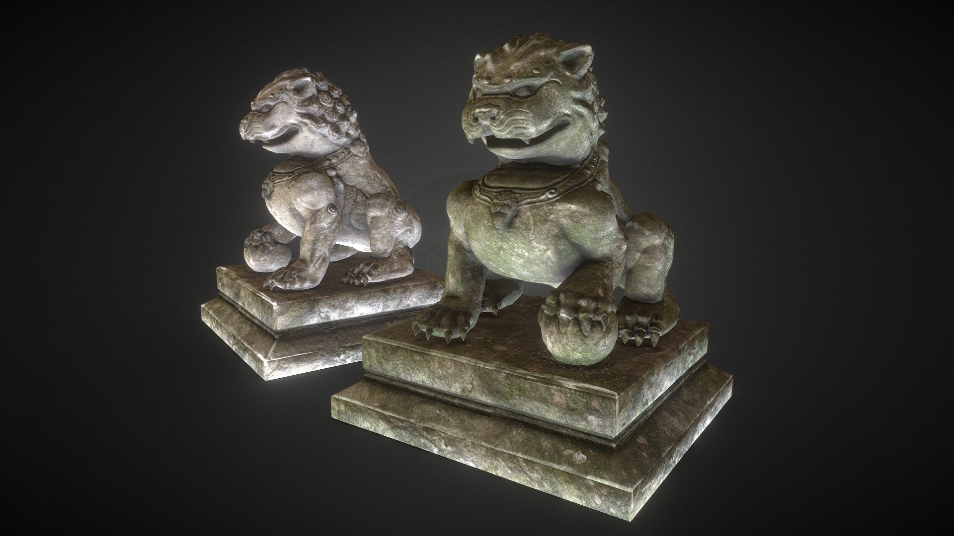Komainu Statue - Download Free 3D model by Zgon (@Z-gon) [a5d4791 ...