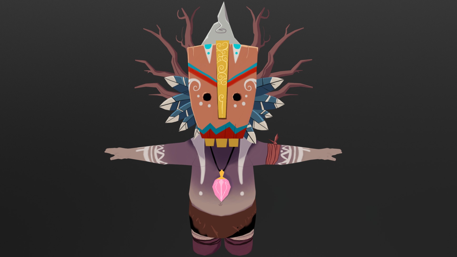 Forest Tiki - 3D model by alexnoiseless [a5d604e] - Sketchfab