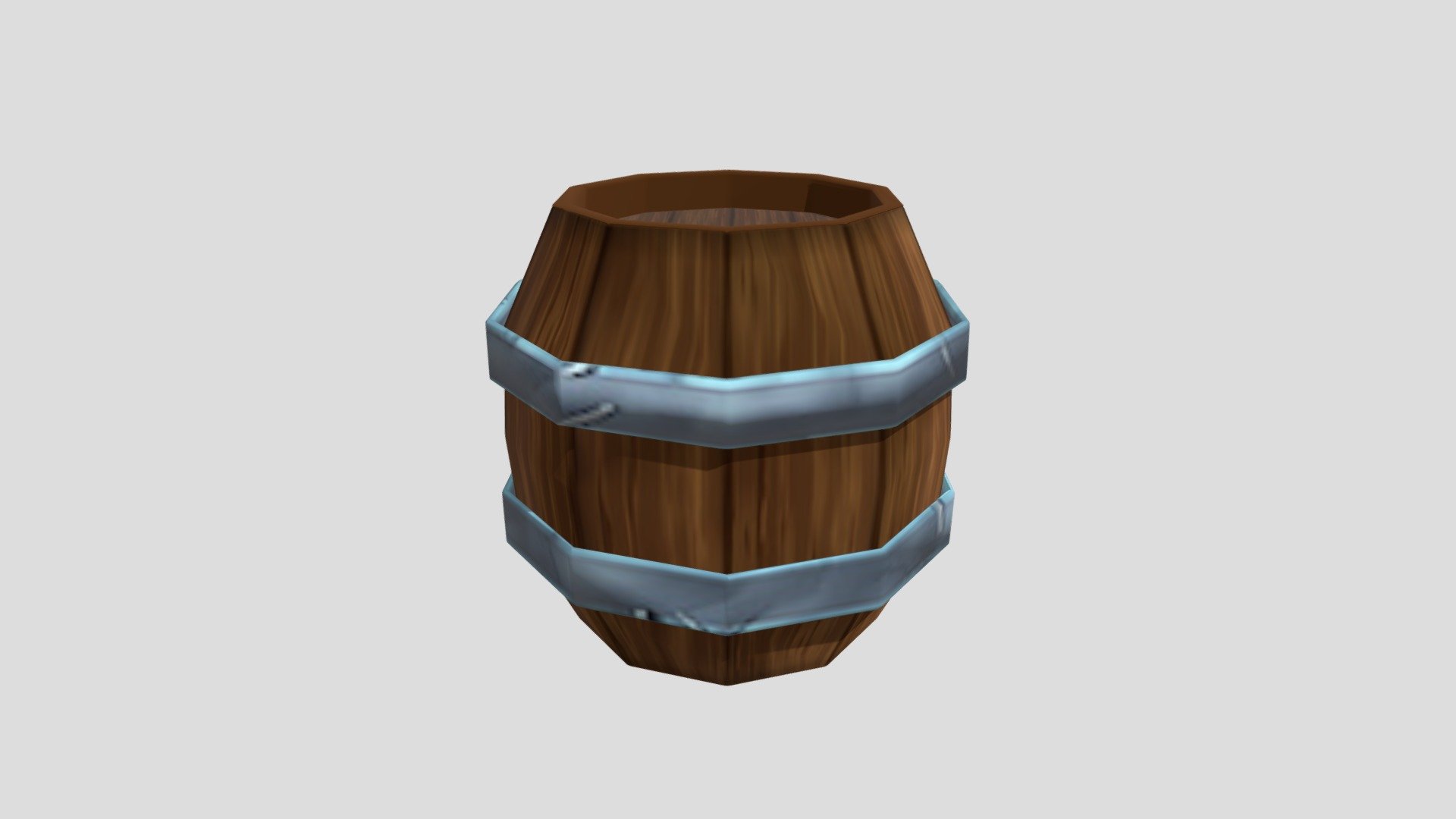 Barrel for games - 3D model by The_Monomyth_Bard [a5d6acf] - Sketchfab