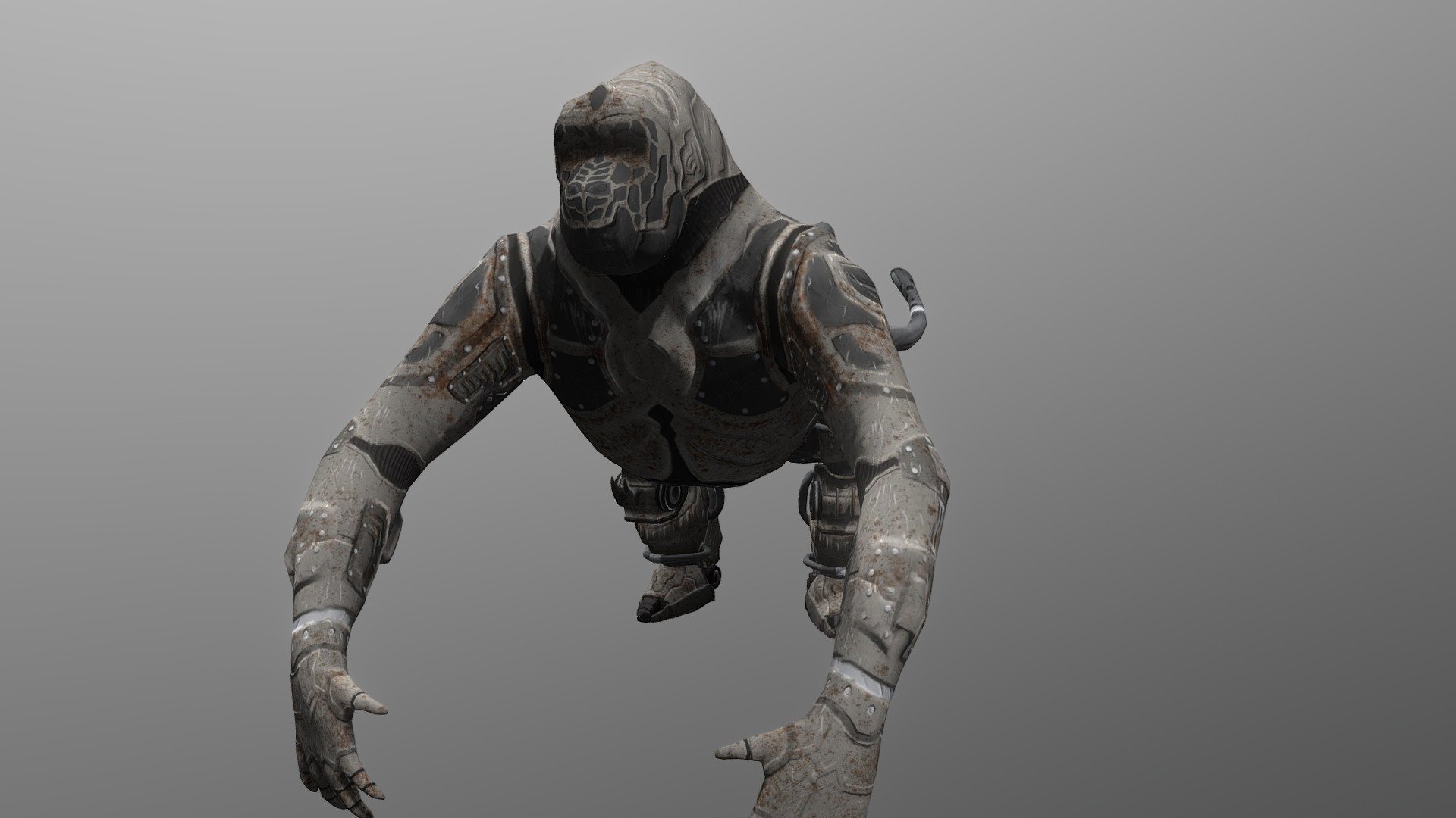 Cyber Gorilla - 3D model by tekar13 [a5d6b4d] - Sketchfab