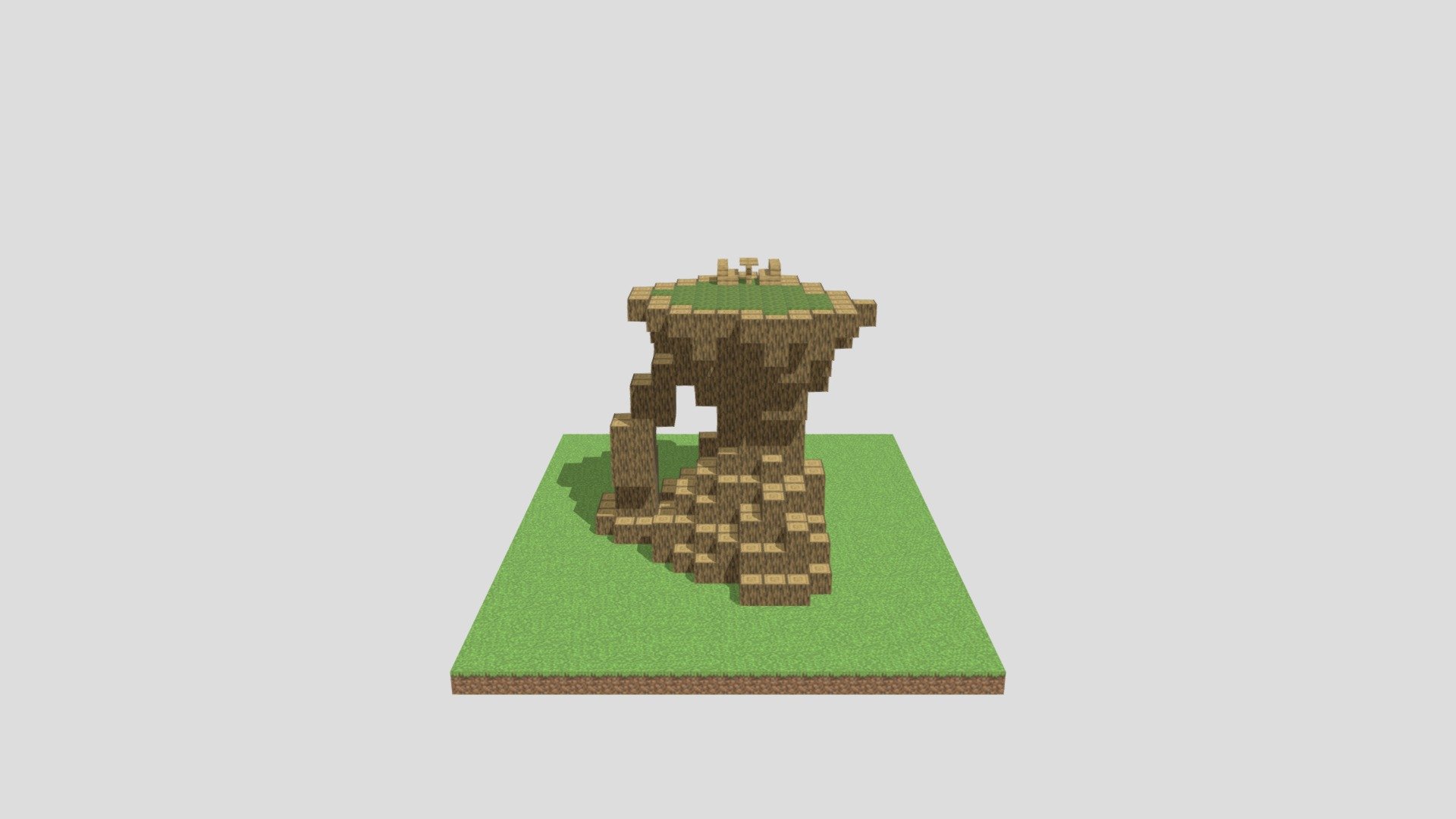 sitting tree {minecraft} - Download Free 3D model by okilsketchfab ...