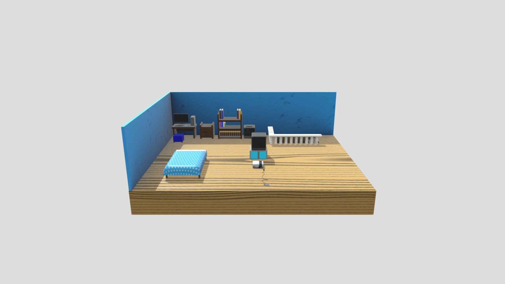 Pokemon Fire Red Bedroom - 3D model by gastongumpel [a5d8d3a] - Sketchfab